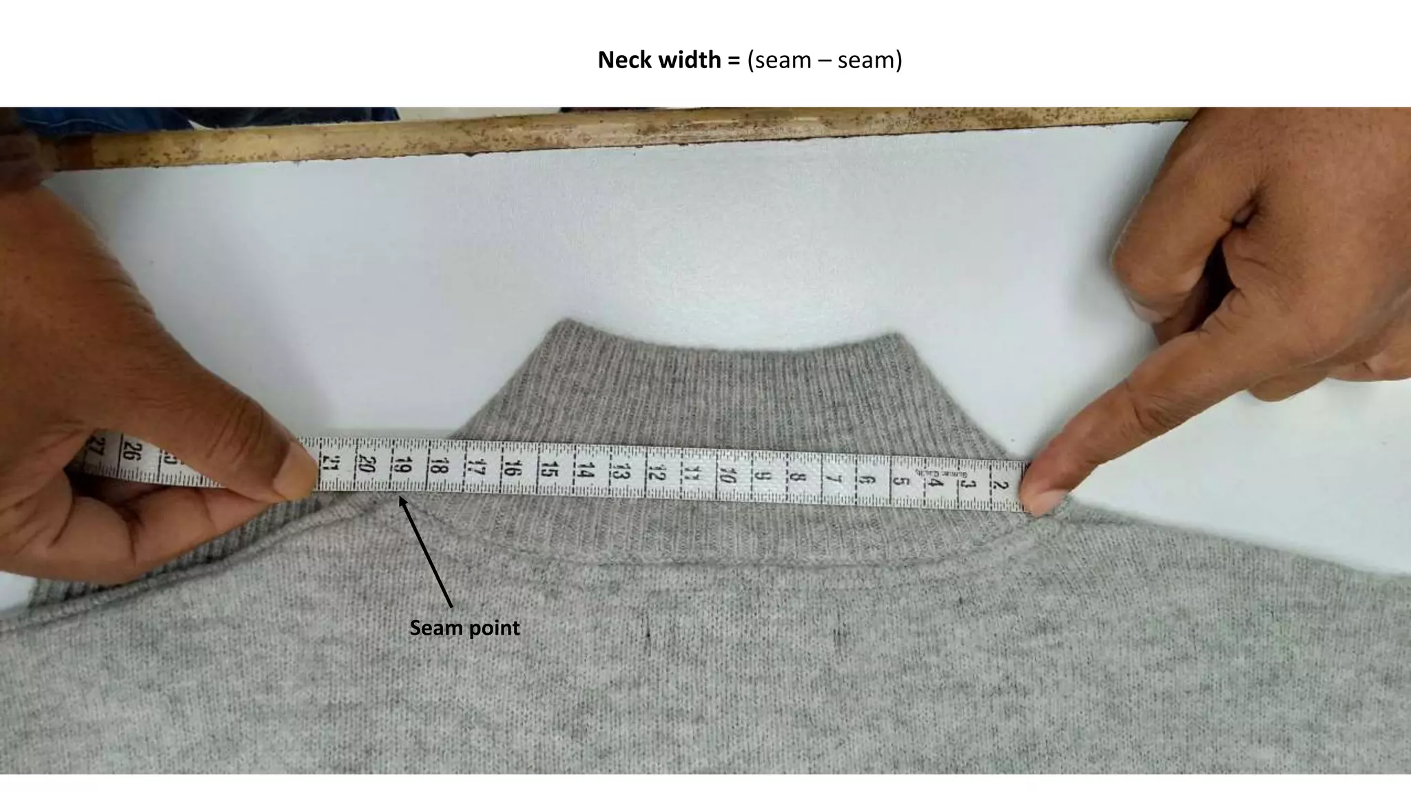 Textile & garments (8) - How to measure garment - Knitwear | PPTX