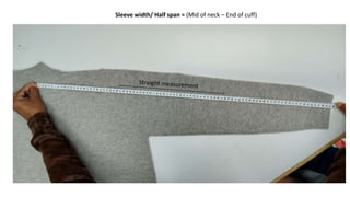 Textile & garments (8) - How to measure garment - Knitwear | PPTX ...