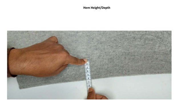 Textile & garments (8) - How to measure garment - Knitwear | PPT