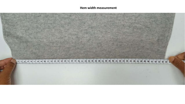 Textile & garments (8) - How to measure garment - Knitwear | PPT