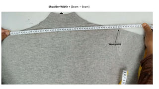 Textile & garments (8) - How to measure garment - Knitwear | PPTX ...