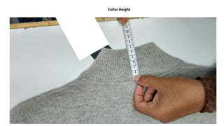 Textile & garments (8) - How to measure garment - Knitwear | PPTX