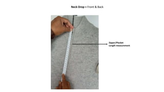 Textile & garments (8) - How to measure garment - Knitwear | PPTX ...
