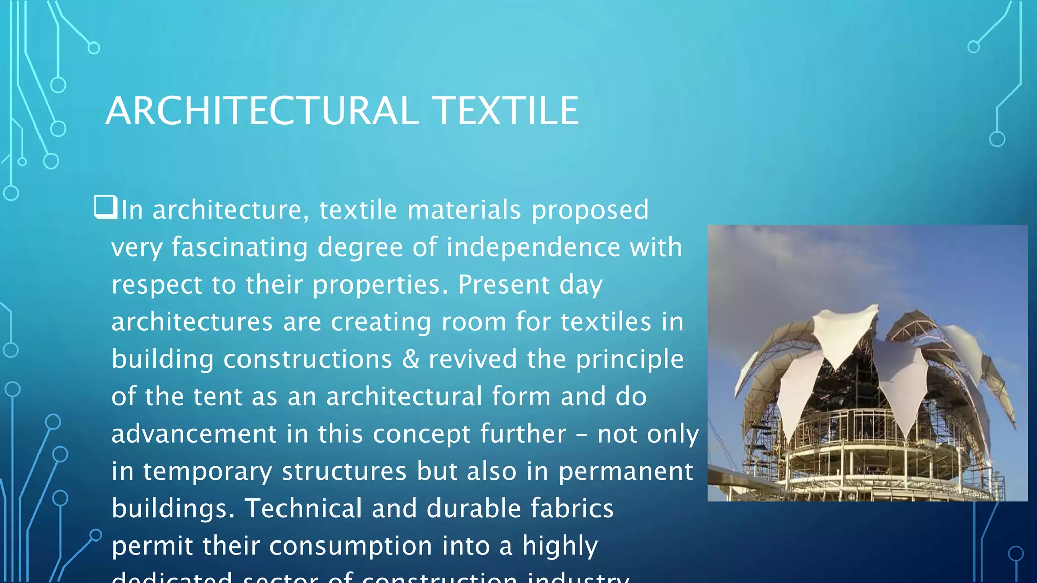 textile in building technology & road construction | PPTX