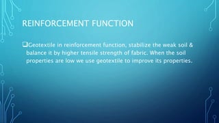 textile in building technology & road construction | PPTX