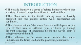 Textile industry | PPTX