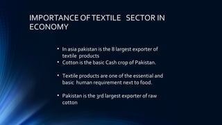 Textile industry of pakistan Afroze textile mils. | PPT