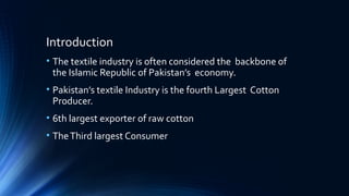 Textile industry of pakistan Afroze textile mils. | PPT