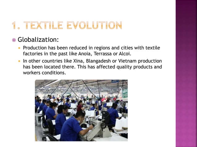 Textile industry presentation | PPTX