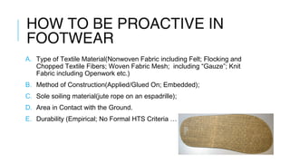 Textile in footwear | PPT