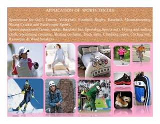 Textile in sports and it’s material, structure and application | PDF