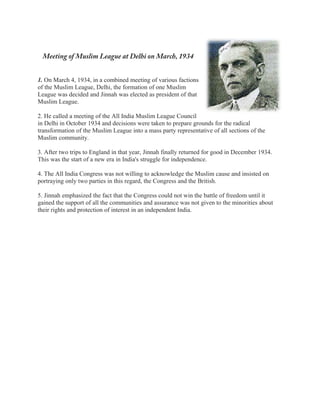 All India Muslim League | DOC