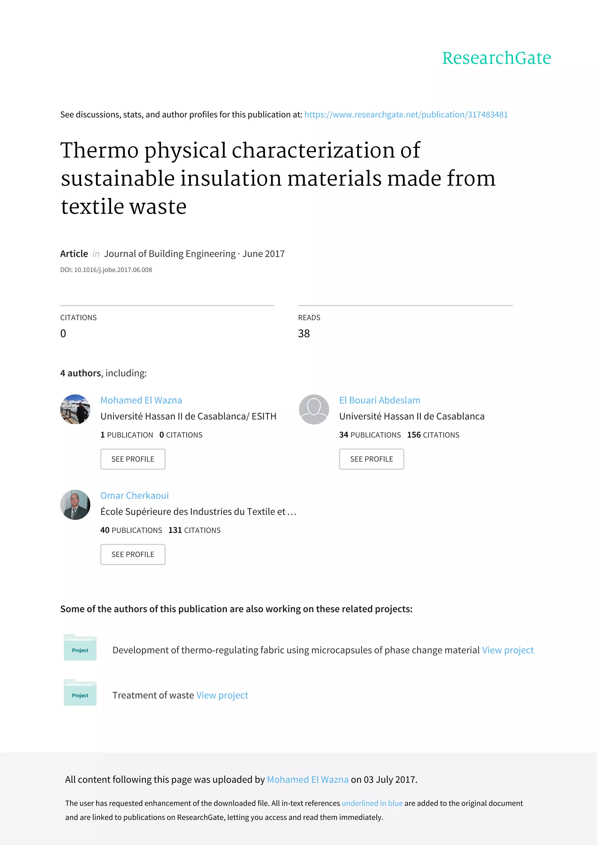 Textile insulation | PDF
