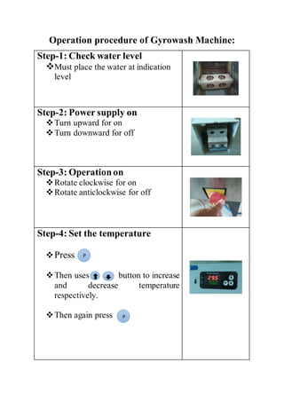 Textile lab machines operation procedure | PDF