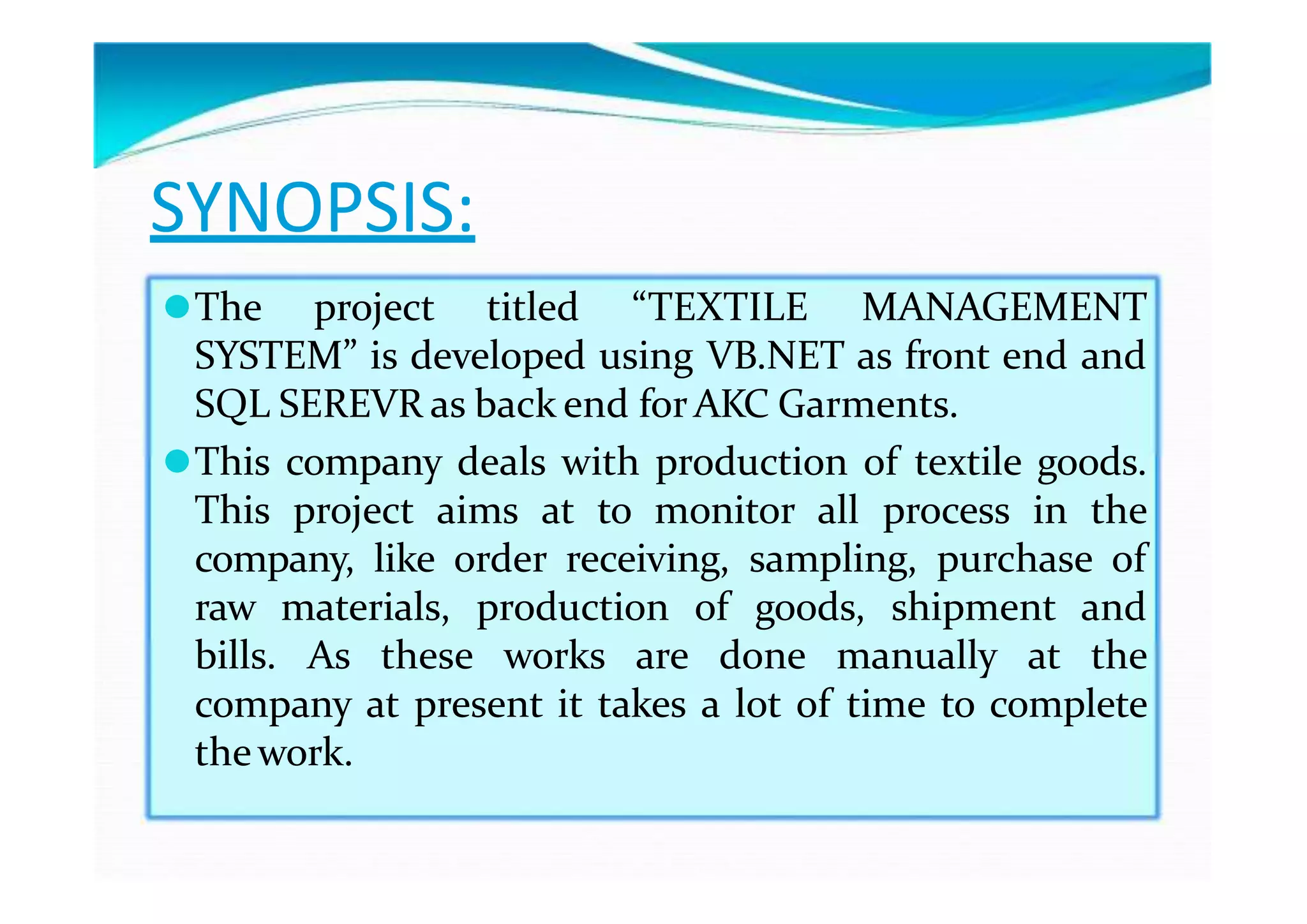 Textile Management System - Review I.pptx