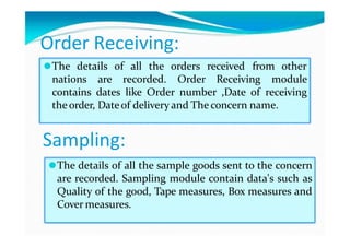Textile Management System - Review I.pptx | Computer Peripherals ...