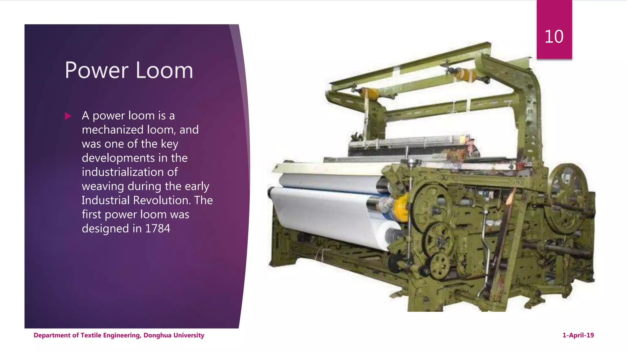 Textile manufacturing & technology | PPTX