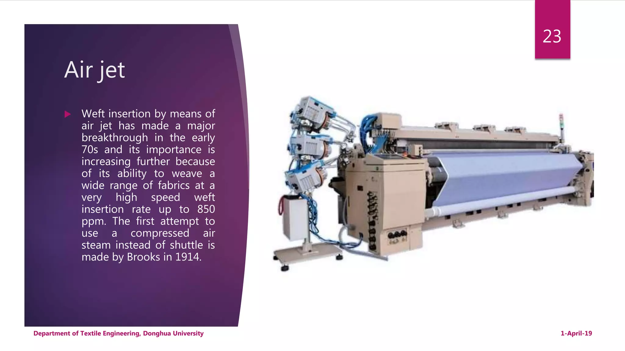 Textile manufacturing & technology | PPTX