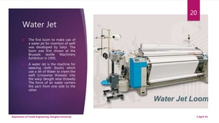 Textile manufacturing & technology | PPTX