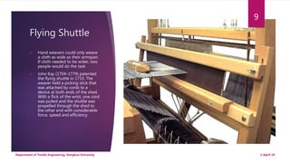 Textile manufacturing & technology | PPTX