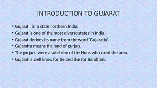 Presentation on tradtional textiles of gujrat | PPTX