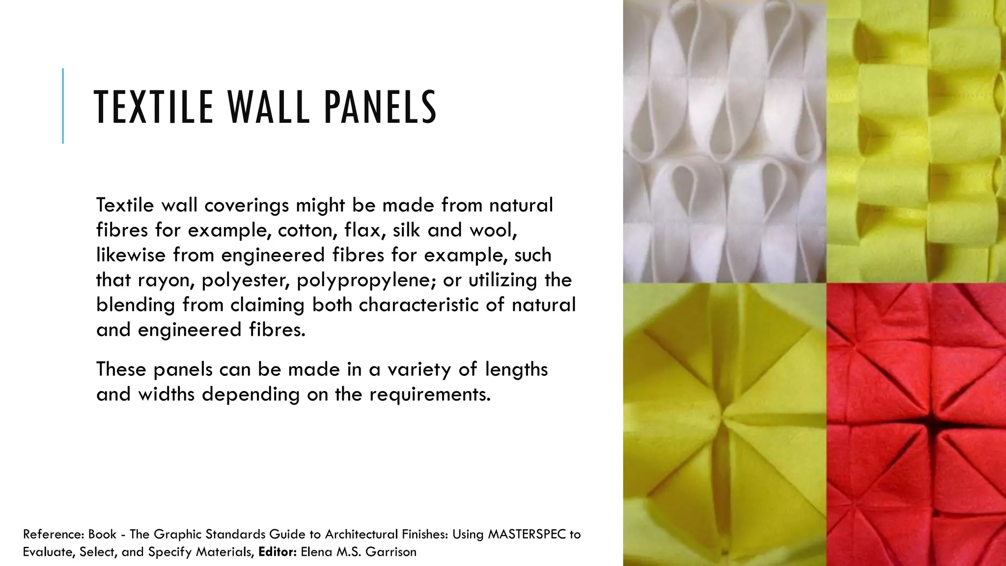 Textile panel wall cladding | PPT