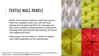 Textile panel wall cladding | PPT