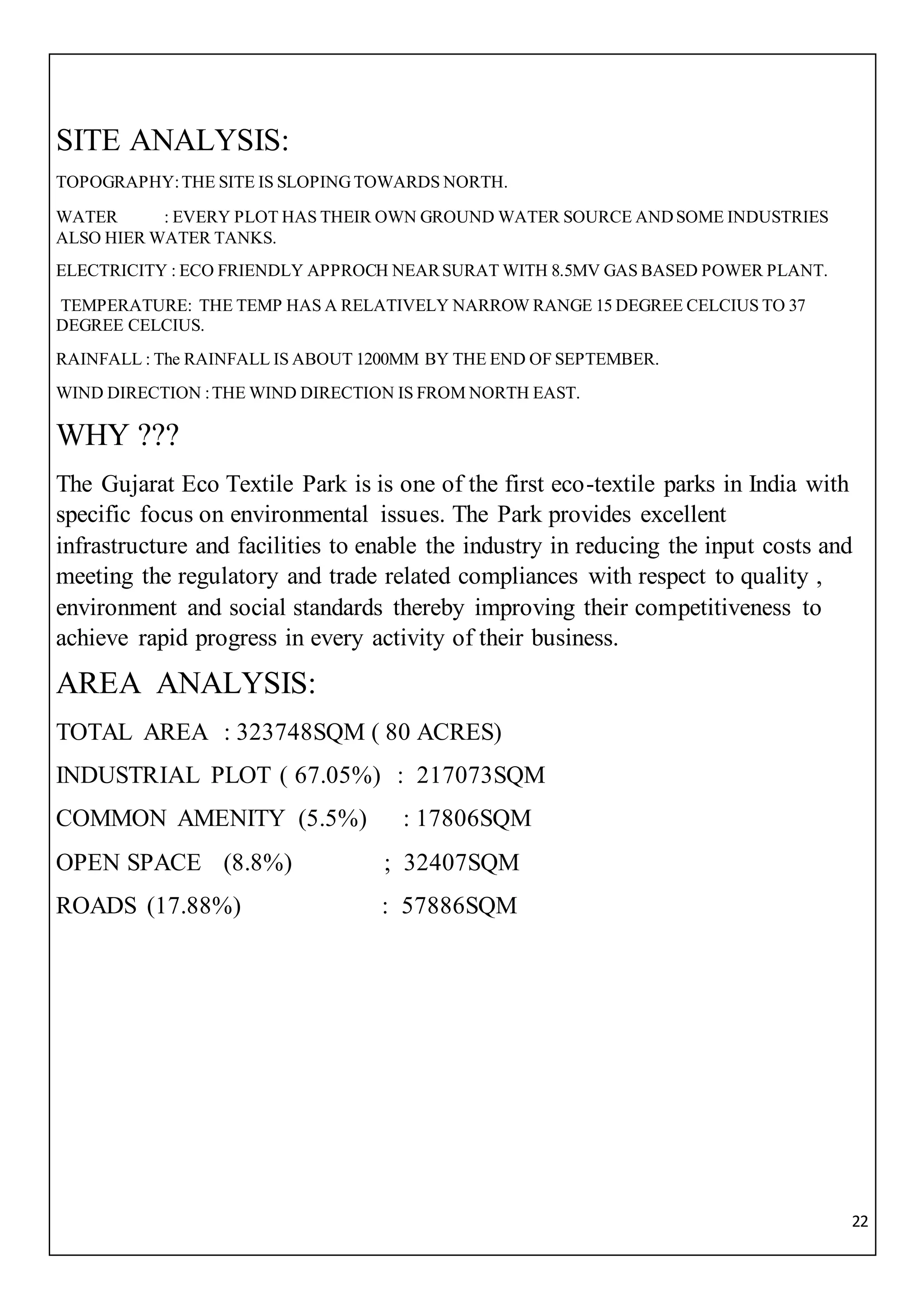 Textile park thesis | DOCX