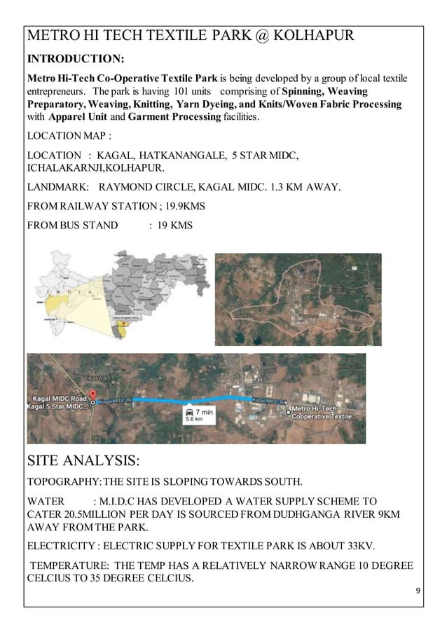 Textile park thesis | DOCX | Landscaping | Home & Garden