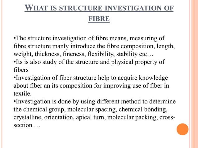 Methods of investigation of structure | PPT