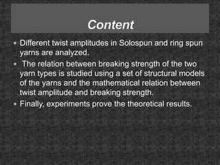 Textile physics | PPT