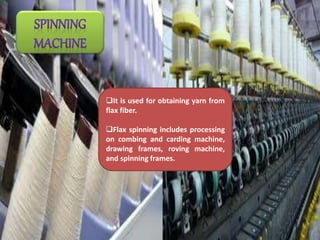 Technological advancement of linen fabric | PPTX | Needlework | Arts ...