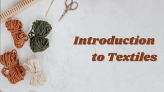 Textile Basics concept of the fibers ises | PPTX