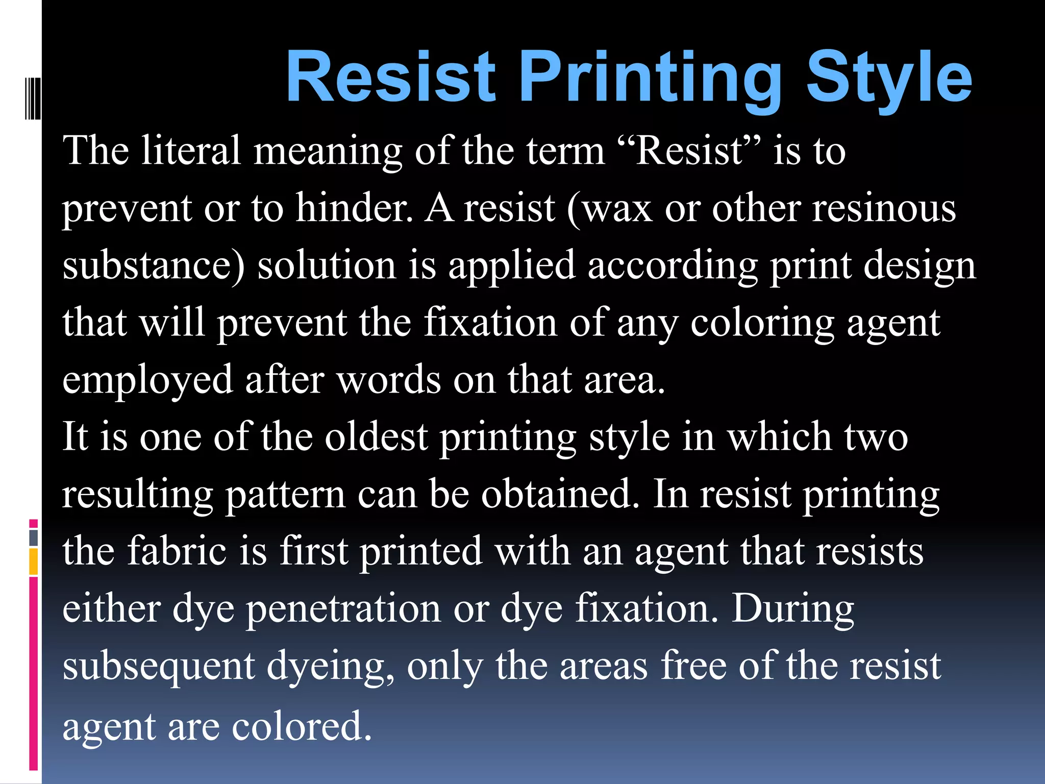 Textile printing | PPTX