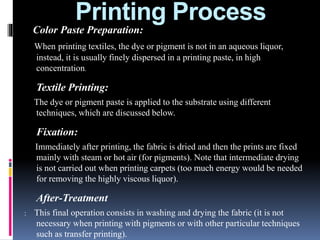 Textile printing | PPTX