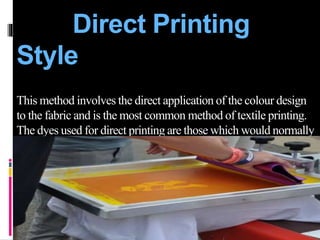 Textile printing | PPTX