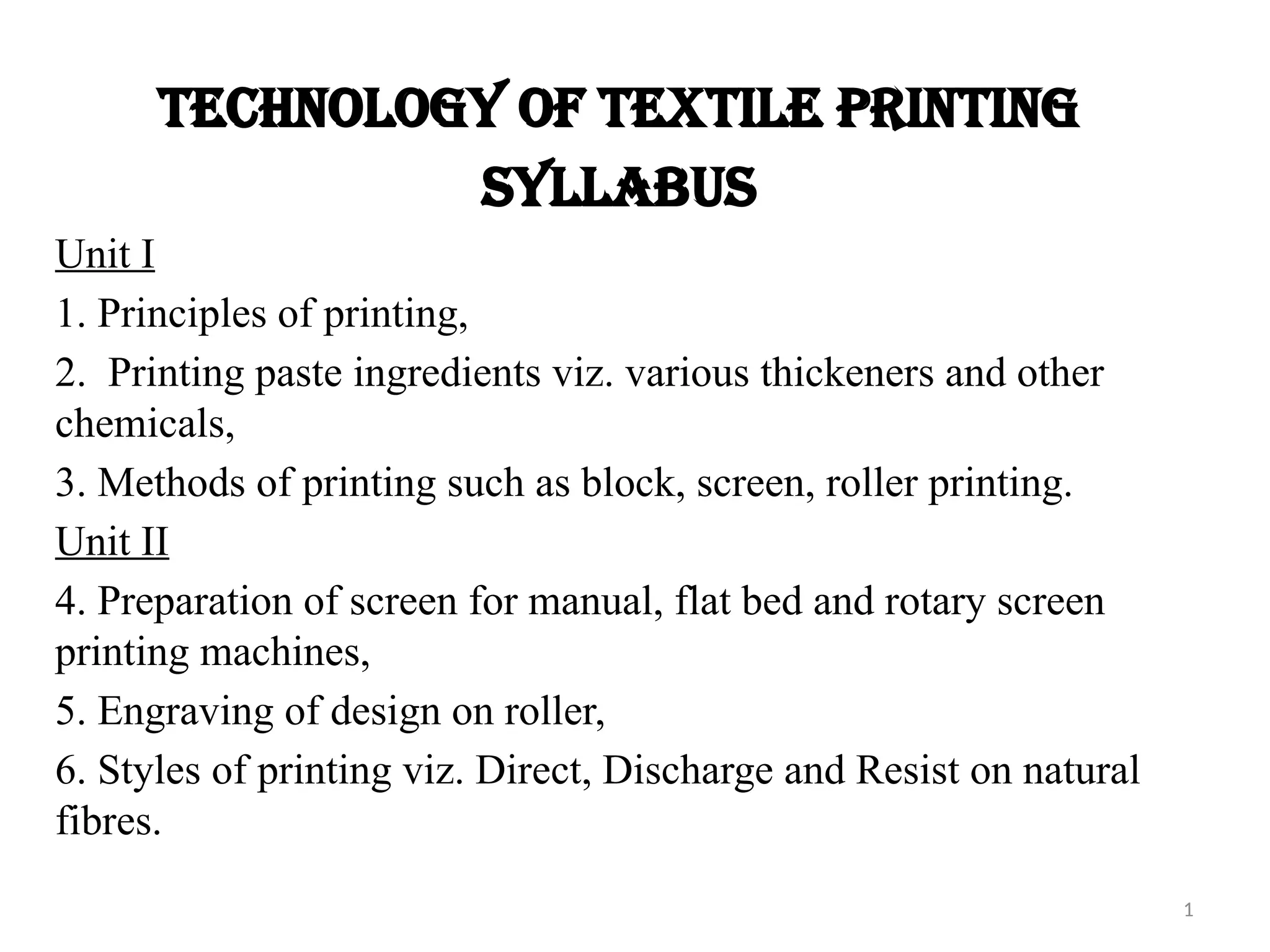 Textile Printing introduction and style, methods | PPTX