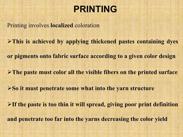 Textile printing , methods of printing textiles | PPT | Needlework ...
