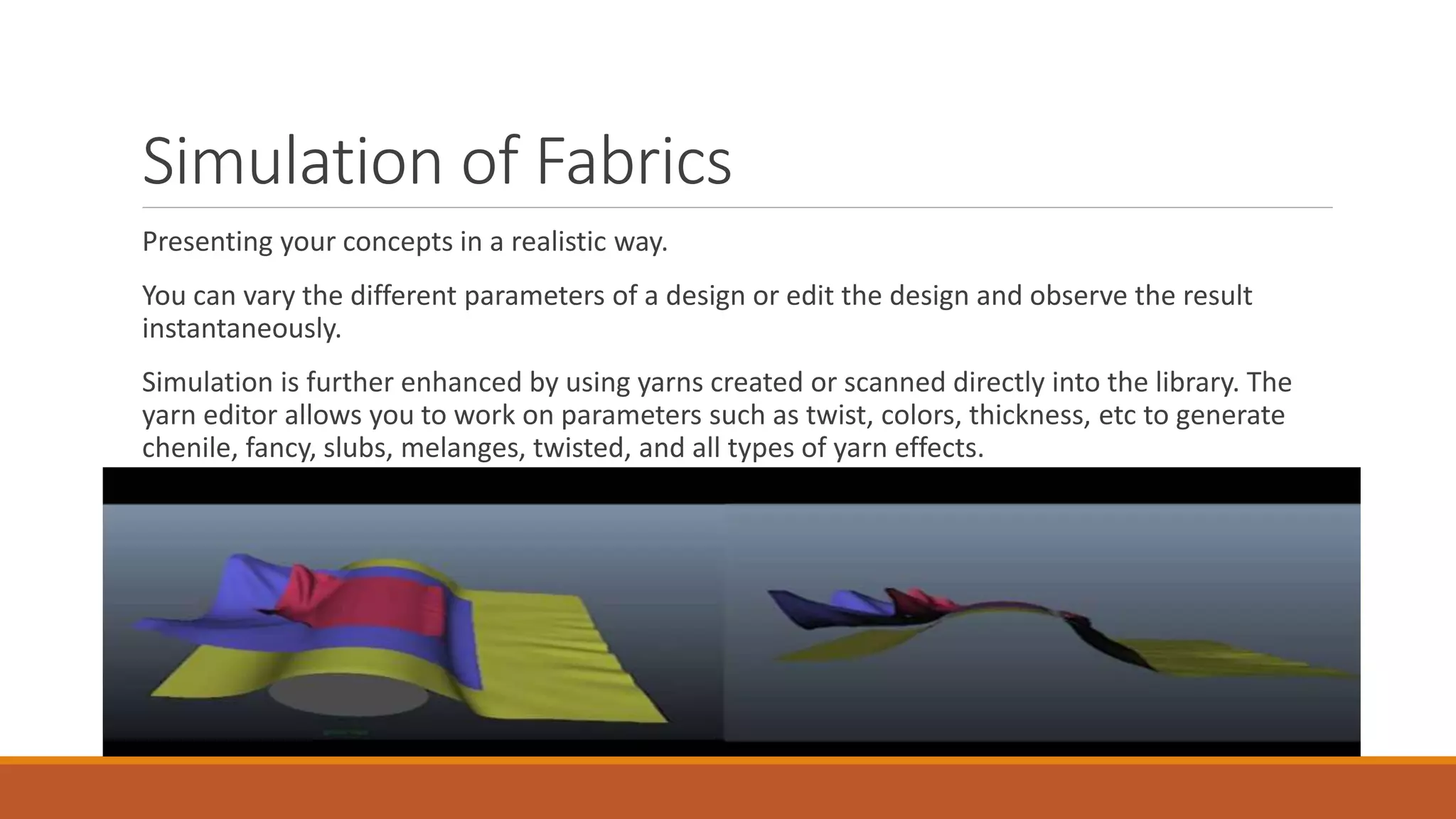 Textile product simulation Report | PPTX