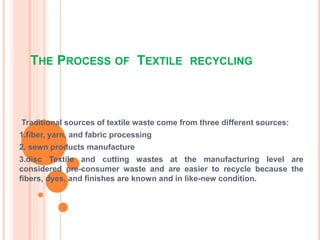 Textile recycling - By BULBUL | PPTX