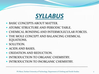 Matters:Textile science | PPT