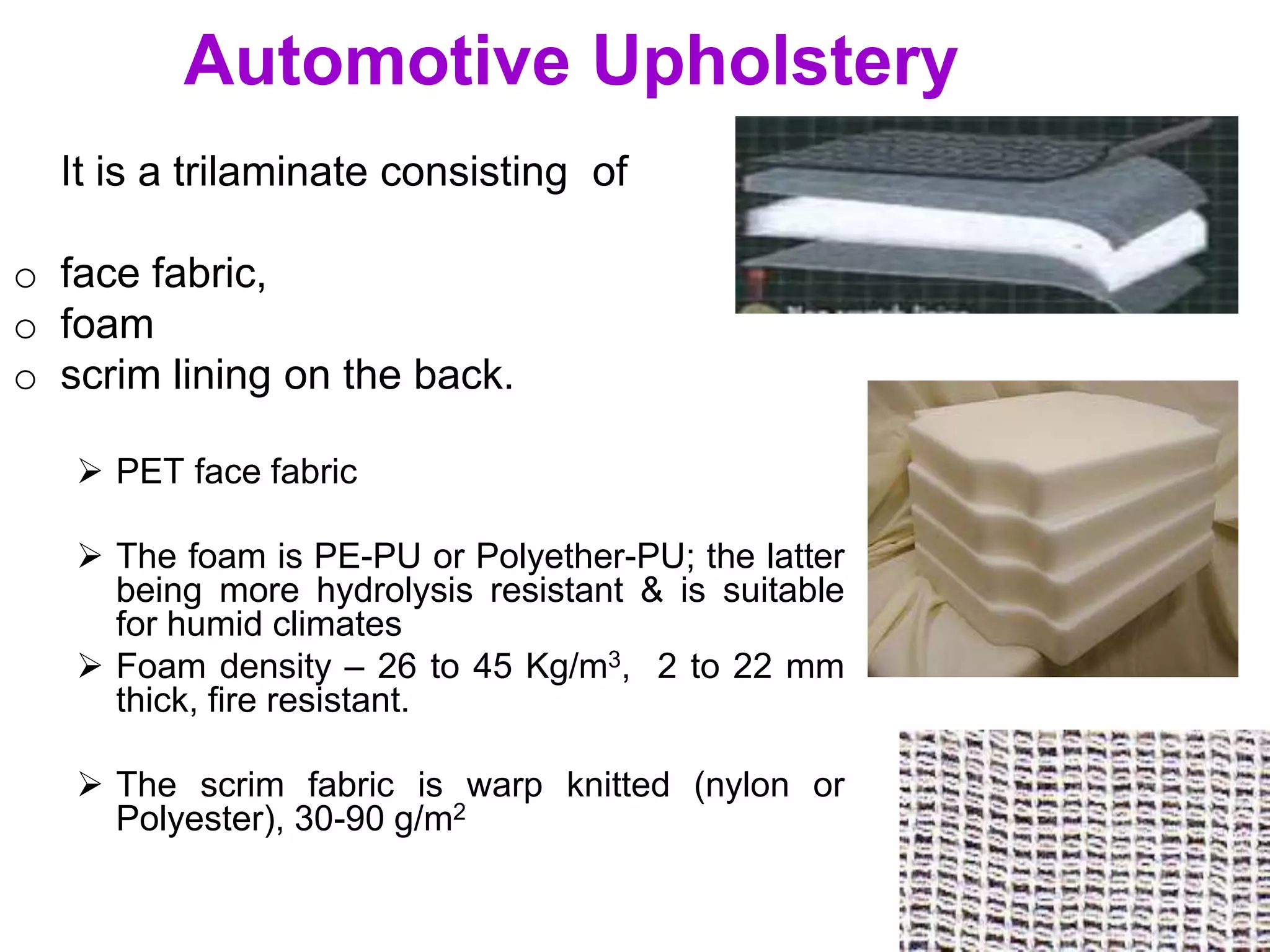 Textiles in automobile | PPTX