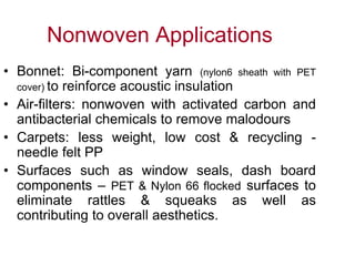 Textiles in automobile | PPTX