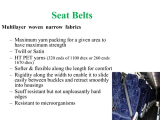 Textiles in automobile | PPTX