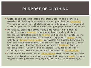 Textiles in the world | PPTX | Women\'s Outerwear | Women\'s Clothing