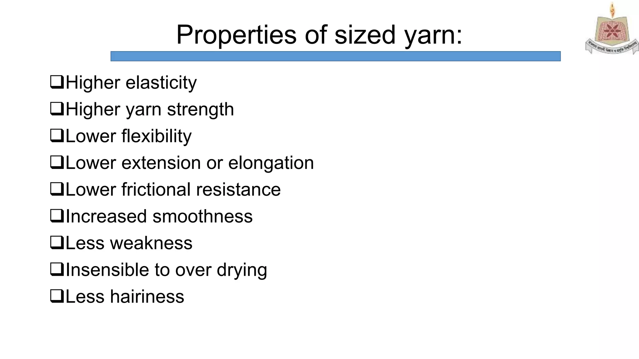 Sizing in textile industry | PPTX