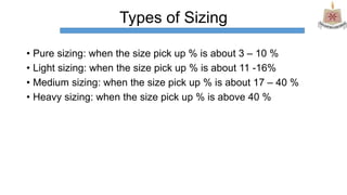 Sizing in textile industry | PPTX