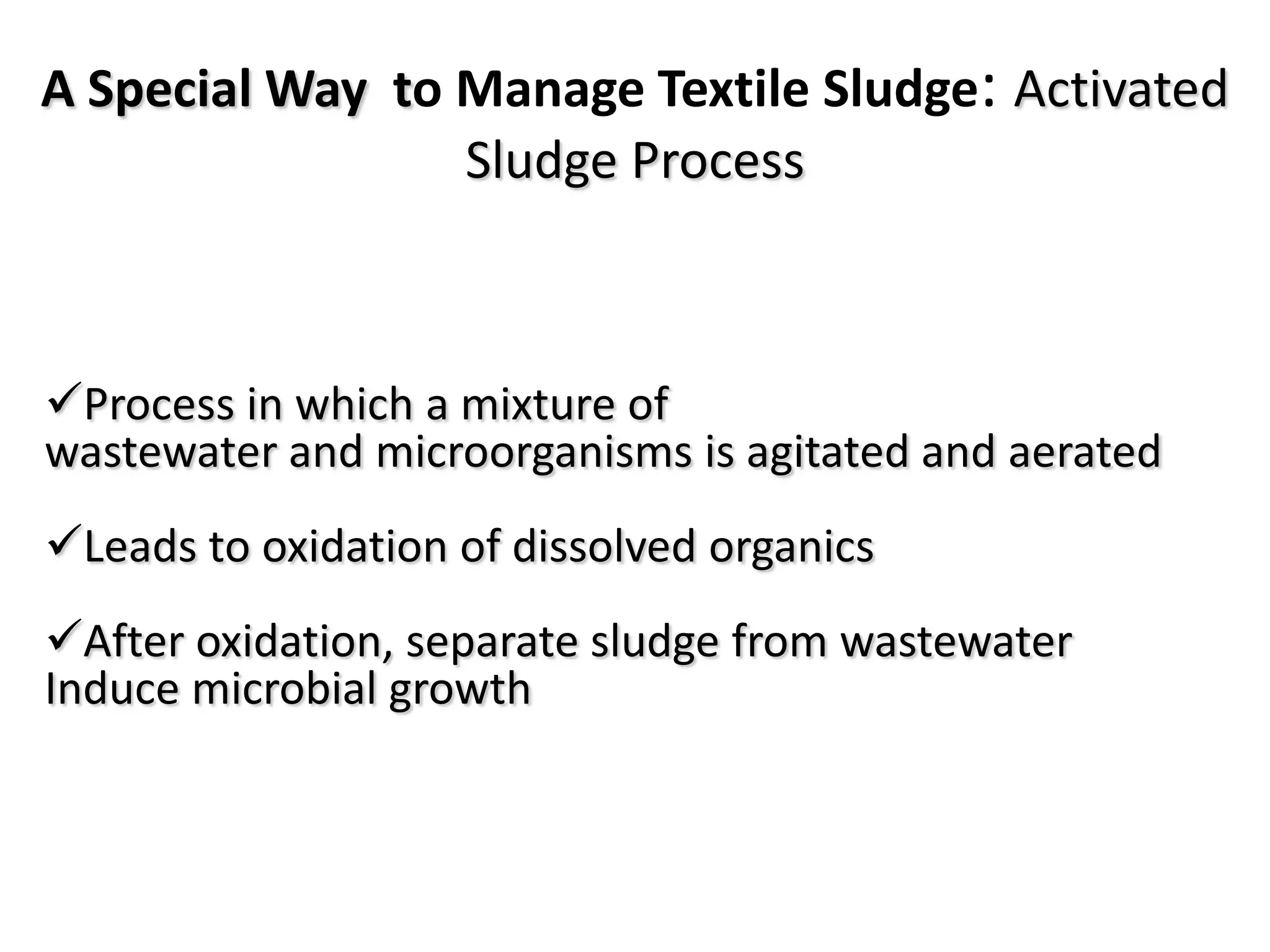 Textile sludge management | PPT