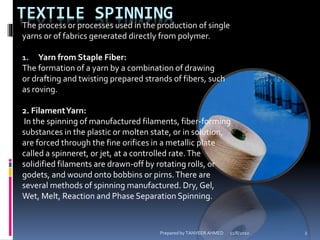 Textile spinning | PPTX