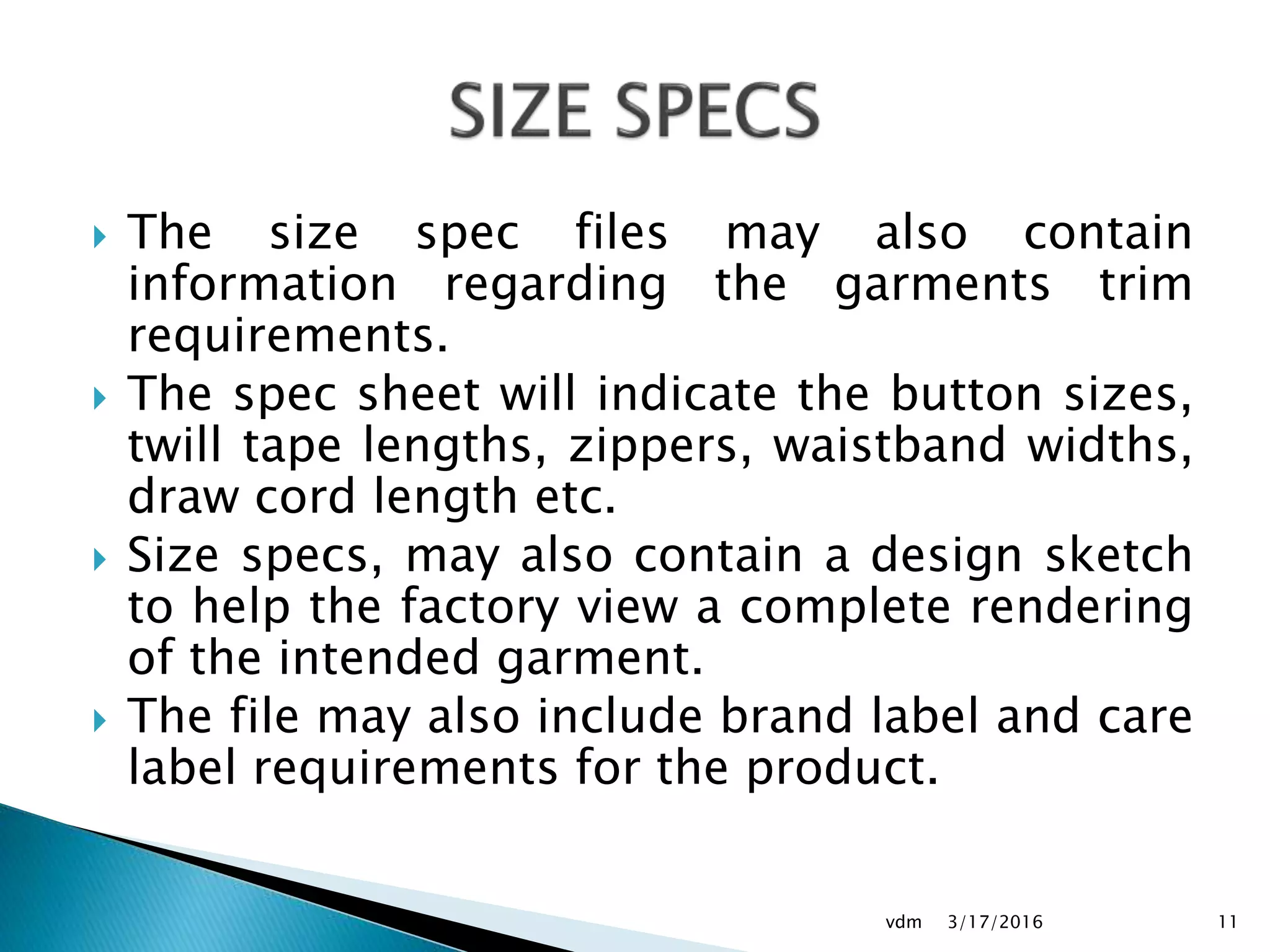 Textile Standards and Specifications by Violet Davis-Maurice | PPTX